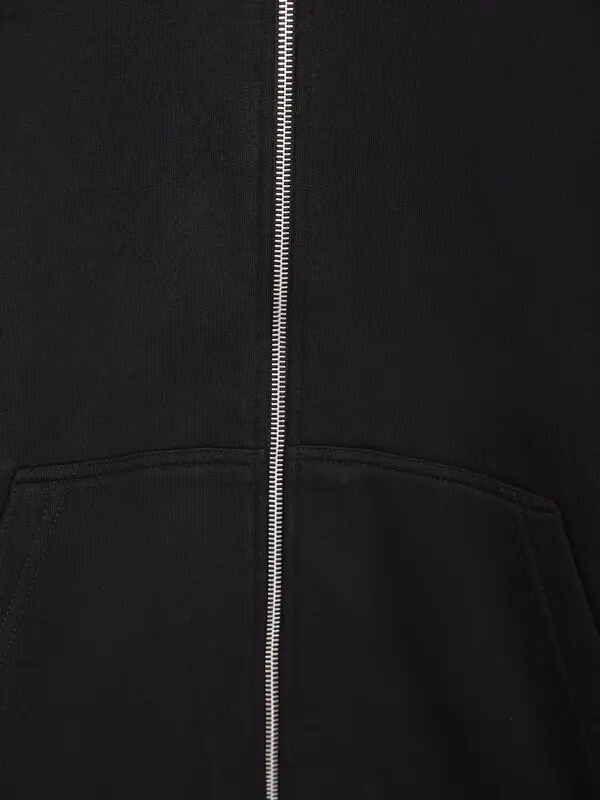 7 For All Mankind Oversized Zip-up Hoodie - Black