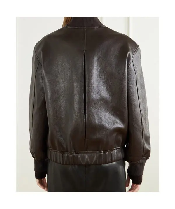 THE FRANKIE SHOP Alena Coated Bomber Jacket