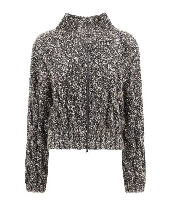 Brunello Cucinelli Long Sleeved Zip-up Cardigan