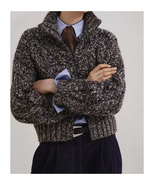 Brunello Cucinelli Long Sleeved Zip-up Cardigan
