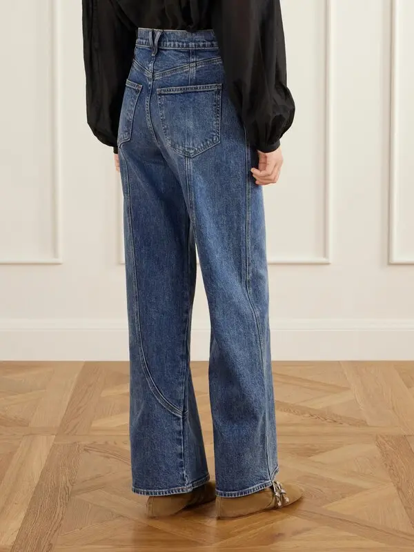 Veronica Beard Taylor Mid-rise Straight-leg Jeans - Blue