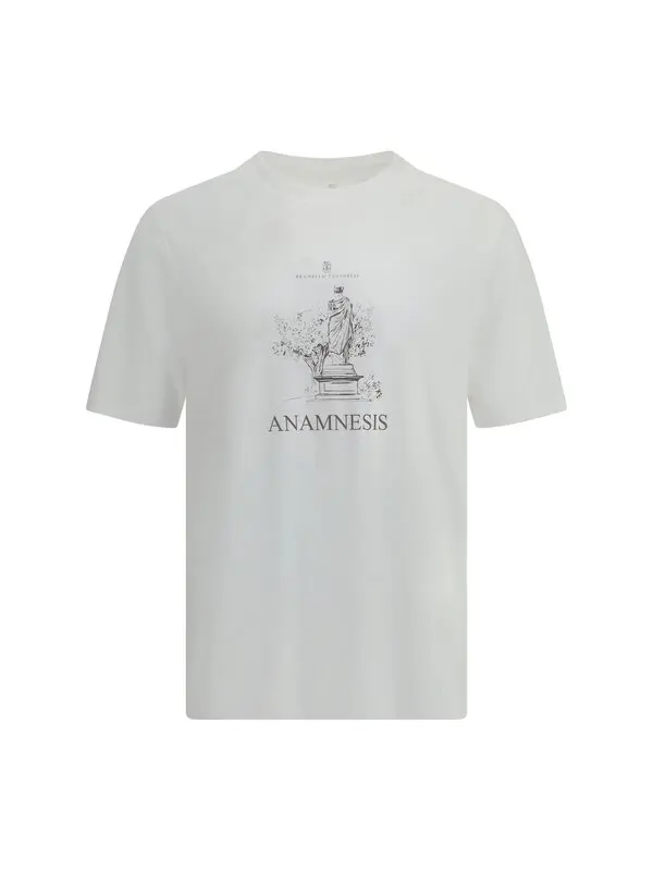 Brunello Cucinelli Graphic Printed Crewneck T-shirt