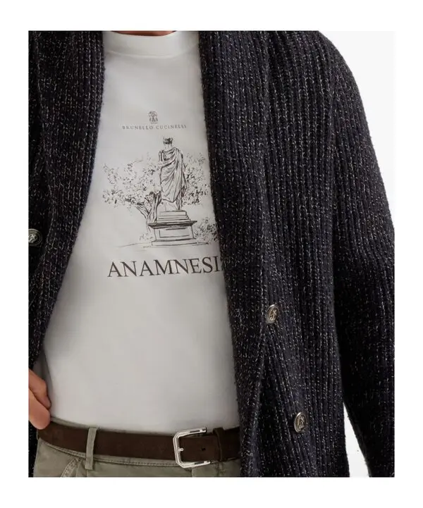 Brunello Cucinelli Graphic Printed Crewneck T-shirt