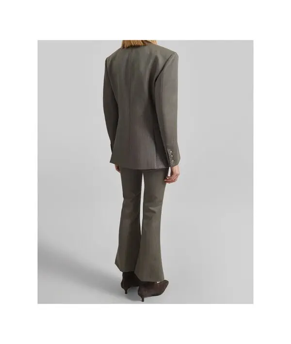 THE FRANKIE SHOP Jade Wool Double-breasted Blazer - Beige