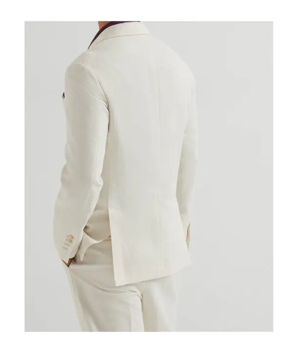 Brunello Cucinelli Chevron Deconstructed Blazer