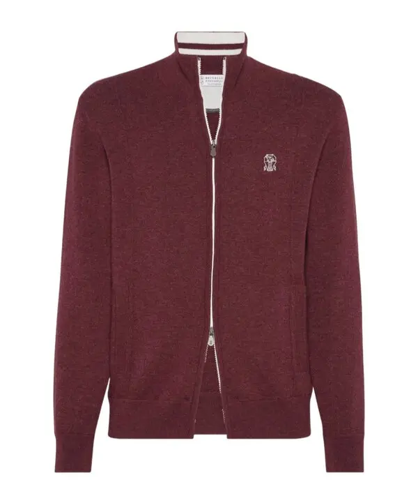 Brunello Cucinelli High-neck Zip-up Cardigan