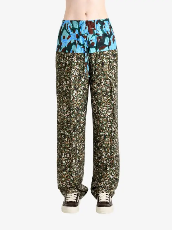 Dries Van Noten Print Fluid Pant