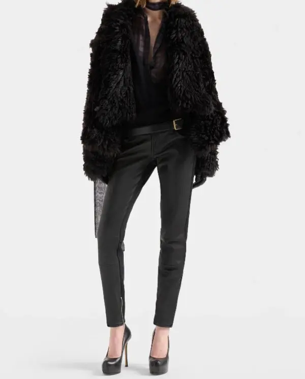 7 For All Mankind Faux Shearling Short Jacket