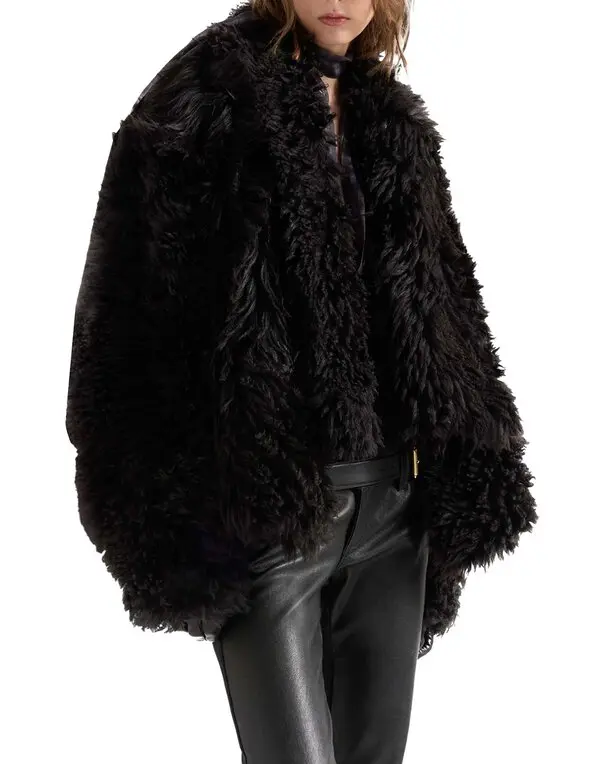 7 For All Mankind Faux Shearling Short Jacket