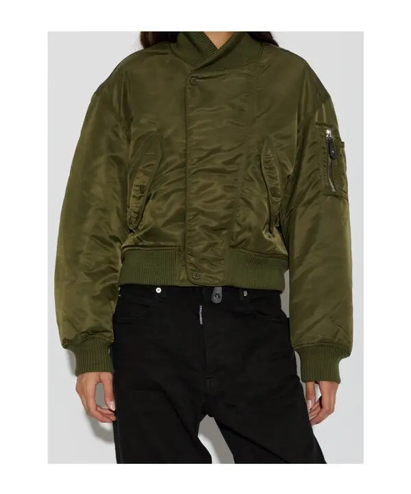 Dsquared2 Aviator Wash 80's Kiodo Bomber - Green