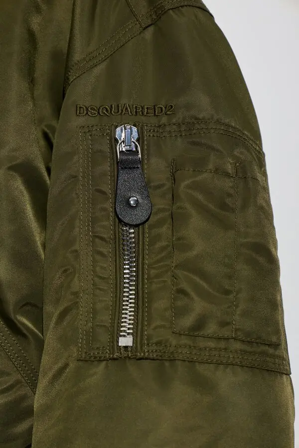 Dsquared2 Aviator Wash 80's Kiodo Bomber - Green