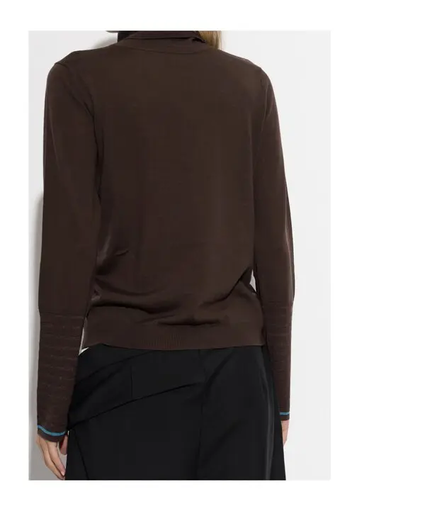 Paul Smith Buttoned Turtleneck Knitted Sweater