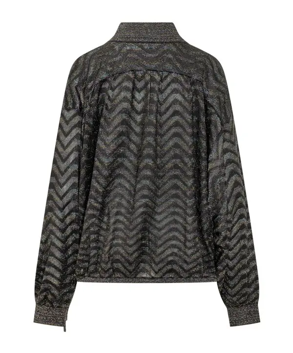 Missoni Seraphim Chevron Tie-neck Cardigan