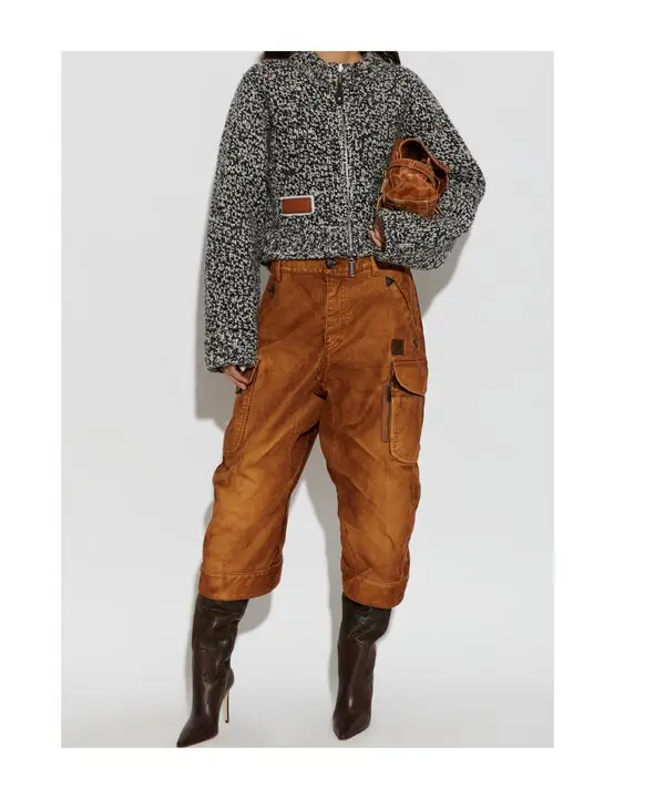 Dsquared2 Carpenter2 Weathered Suede Pants - Brown