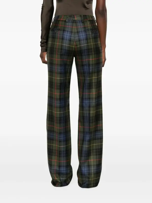 Etro Tartan-check Straight-leg Trousers