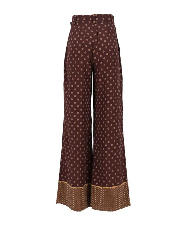 Zimmermann Polka Dot Wide-leg Pants