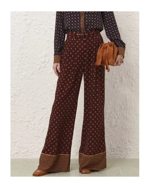 Zimmermann Polka Dot Wide-leg Pants
