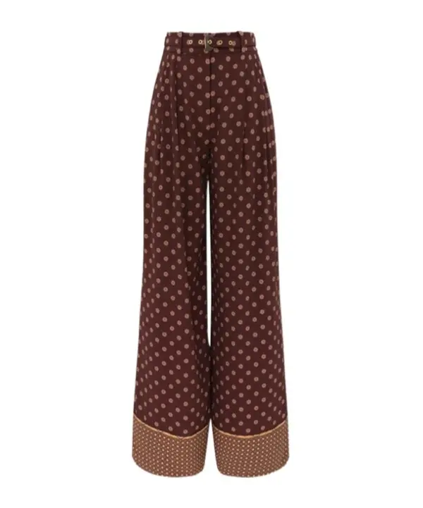 Zimmermann Polka Dot Wide-leg Pants - No