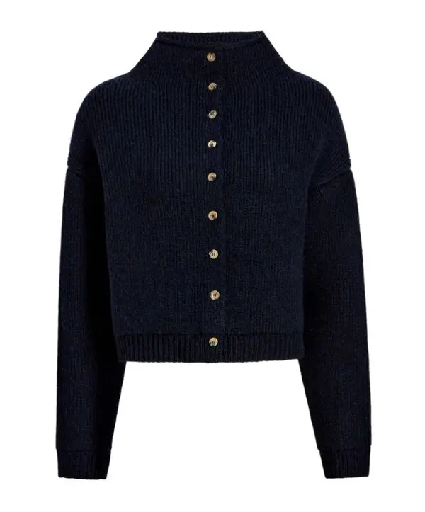 Khaite Marjorie Cardigan - Deep Navy Blue