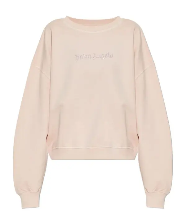 Palm Angels Rhinestone Logo Sweatshirt