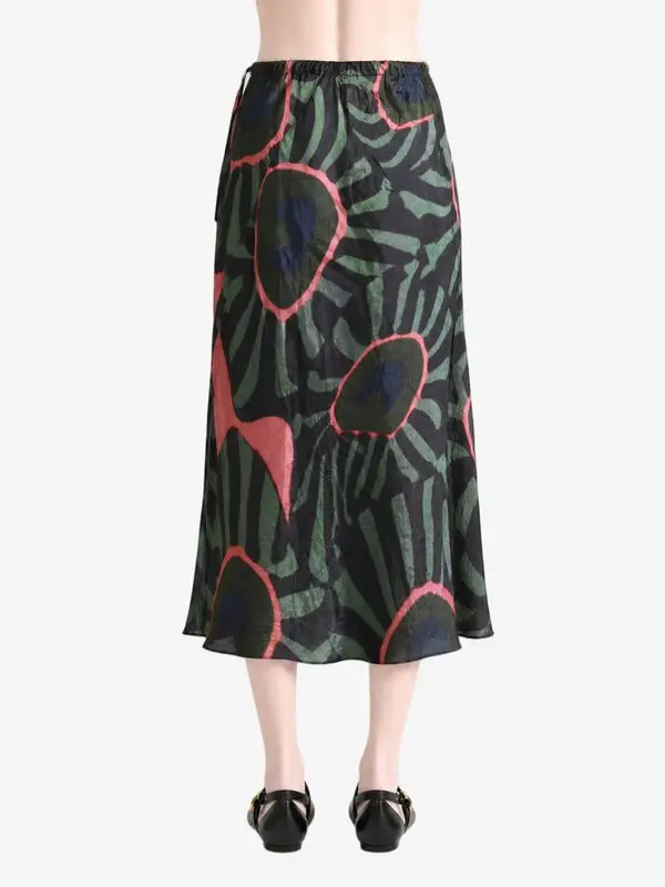 Dries Van Noten Print Fluid Skirt
