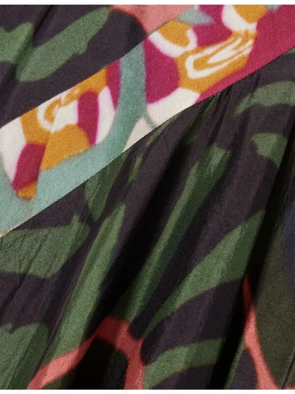 Dries Van Noten Print Fluid Skirt