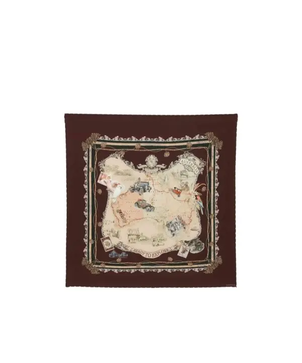 Zimmermann Printed Silk Square 70 - Plum