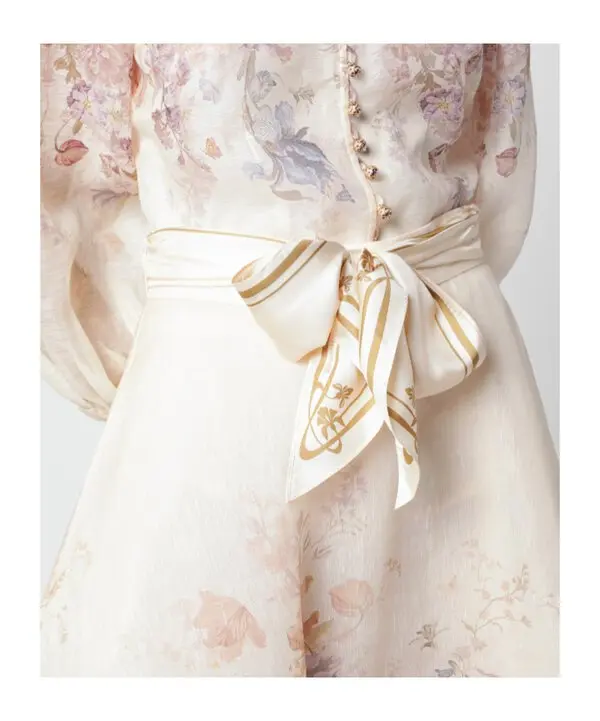 Zimmermann Ascent Cprinted Skirt - Cream