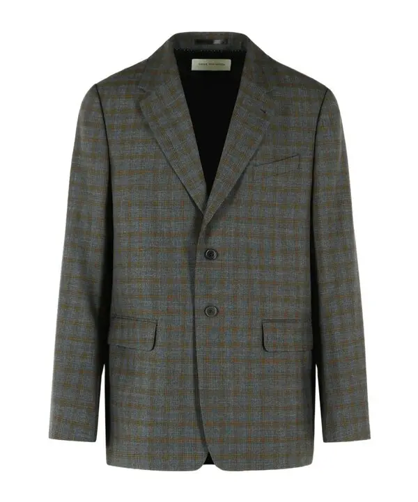 Dries Van Noten Checked Oversized Blazer