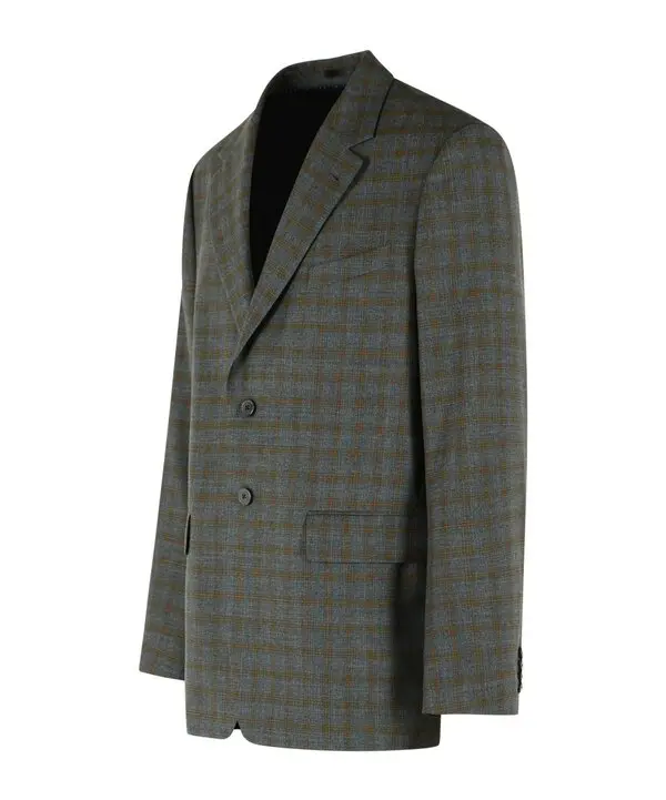 Dries Van Noten Checked Oversized Blazer