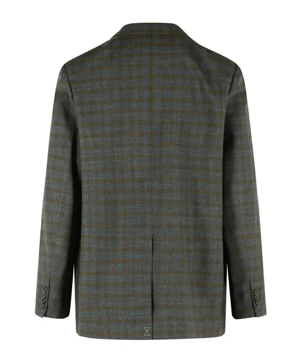 Dries Van Noten Checked Oversized Blazer