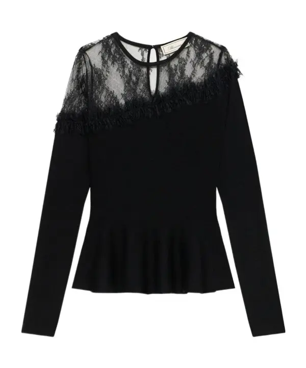 Blumarine Long-sleeved Crew-neck Shirt
