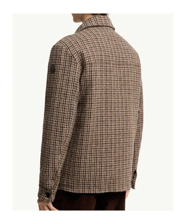 Moncler Norfol Wool Blend Down Shirt Jacket
