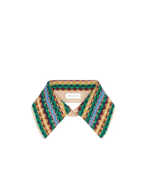 Dries Van Noten Jacquard-wool Collar