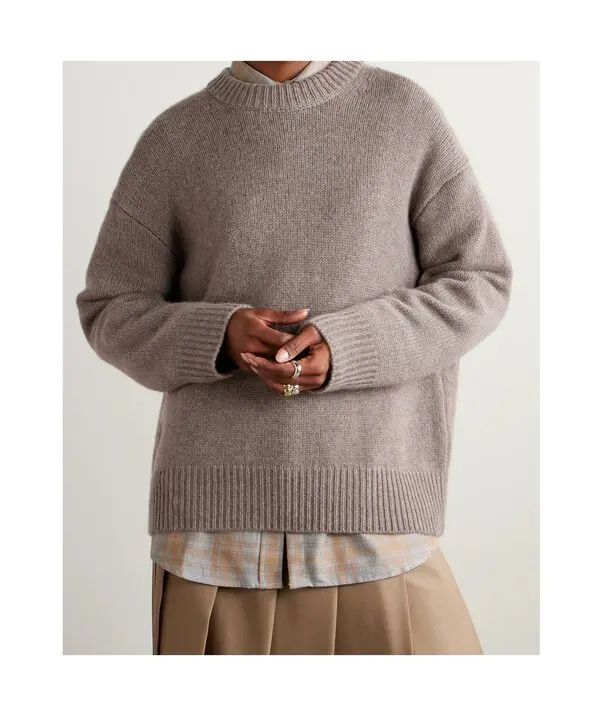 LISA YANG Ribbed Crew Neck Sweater