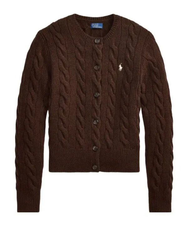 Polo Ralph Lauren Cable-knit Wool-cashmere Cardigan