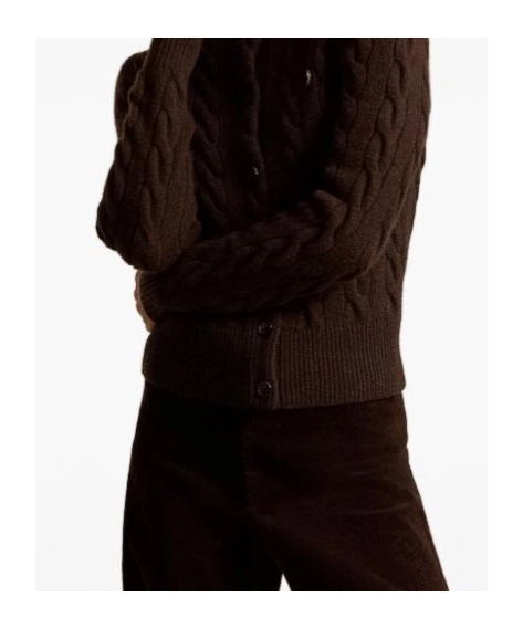 Polo Ralph Lauren Cable-knit Wool-cashmere Cardigan