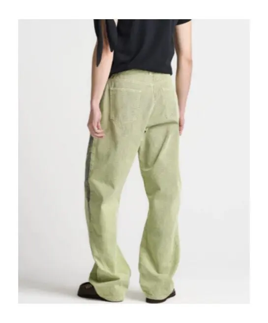 J.W.ANDERSON Twisted Workwear Denim Jeans In Pale Yellow