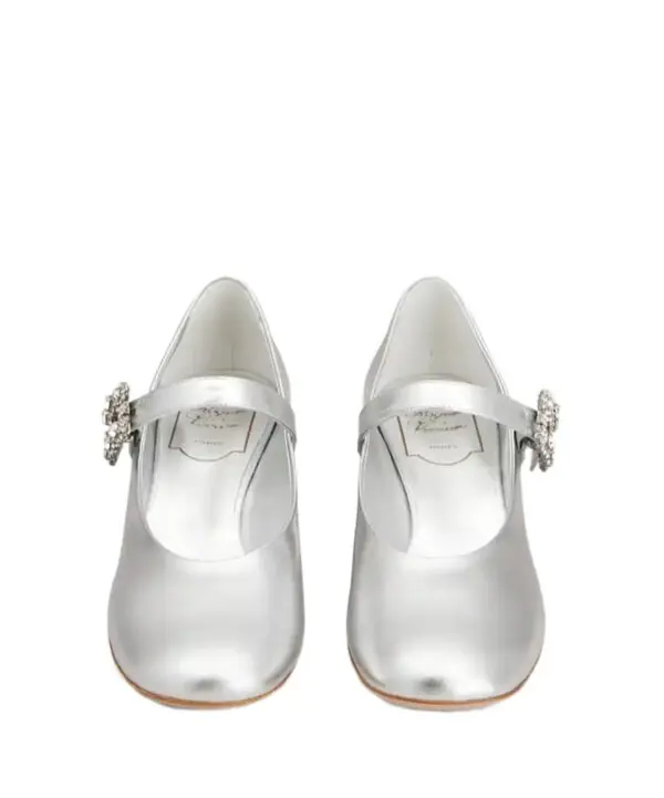 ROGER VIVIER Efflorescence Mary Jane Pumps In Leather