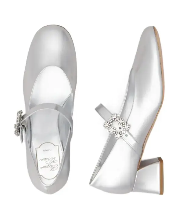 ROGER VIVIER Efflorescence Mary Jane Pumps In Leather