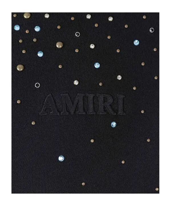 Amiri Crystal-embellished Zip-up Hoodie