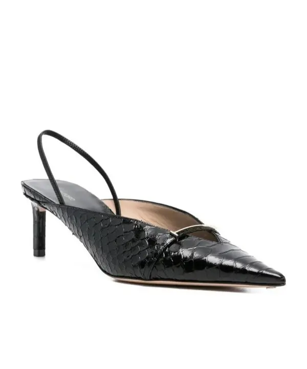 TOM FORD Sling-back Leather Pumps - Black