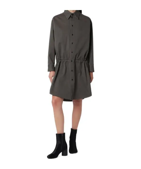MAISON MARGIELA Drawstring-waist Shirt Mini Dress