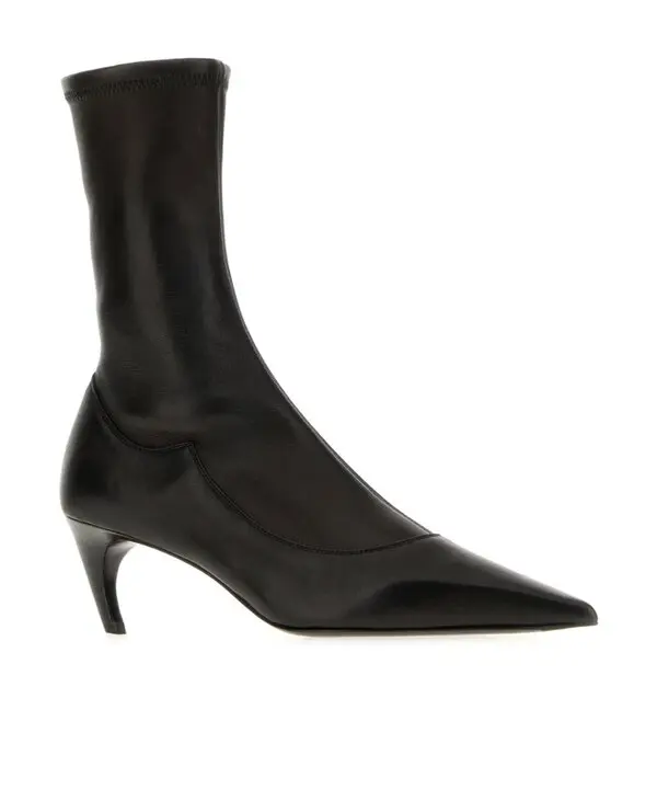 Khaite Valerie Pointed Toe Boots - Black