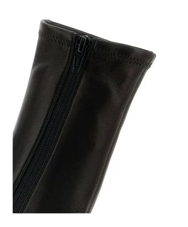 Khaite Valerie Pointed Toe Boots - Black