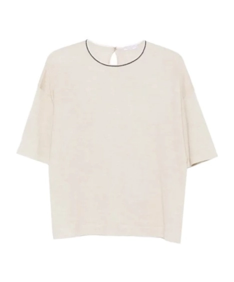 Brunello Cucinelli Crew-neck Cashmere-blend T-shirt