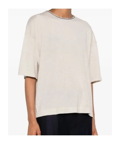 Brunello Cucinelli Crew-neck Cashmere-blend T-shirt