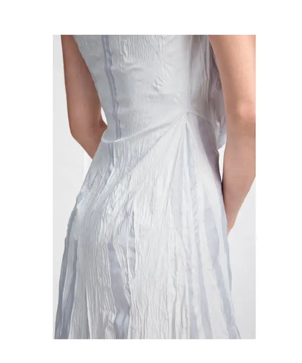 MAISON MARGIELA Cowl-neck Crinkled Maxi Dress