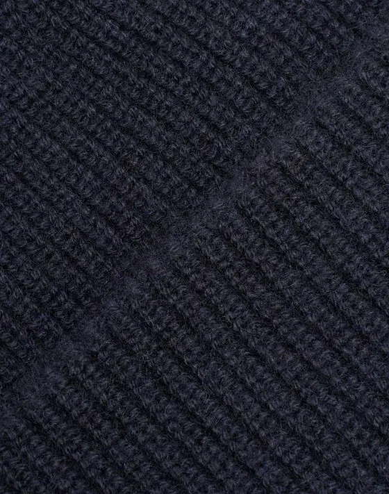 Zegna Ribbed Hat - Blue