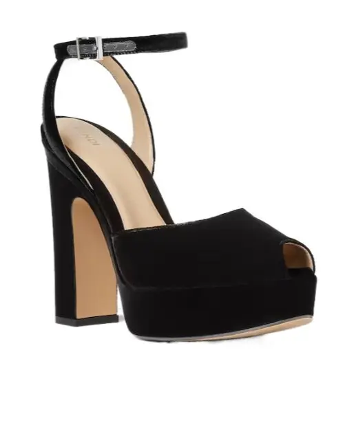 Fendi After 9 Velvet Sandals - Black